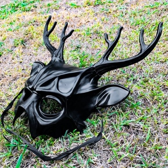 UniMasquerade | Accessories | Devil Antler Deer Horn Halloween Mask ...